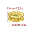 10Pcs Glossy Alloy Buttons Sewing Buttons Fasteners For Costume Jackets ...
