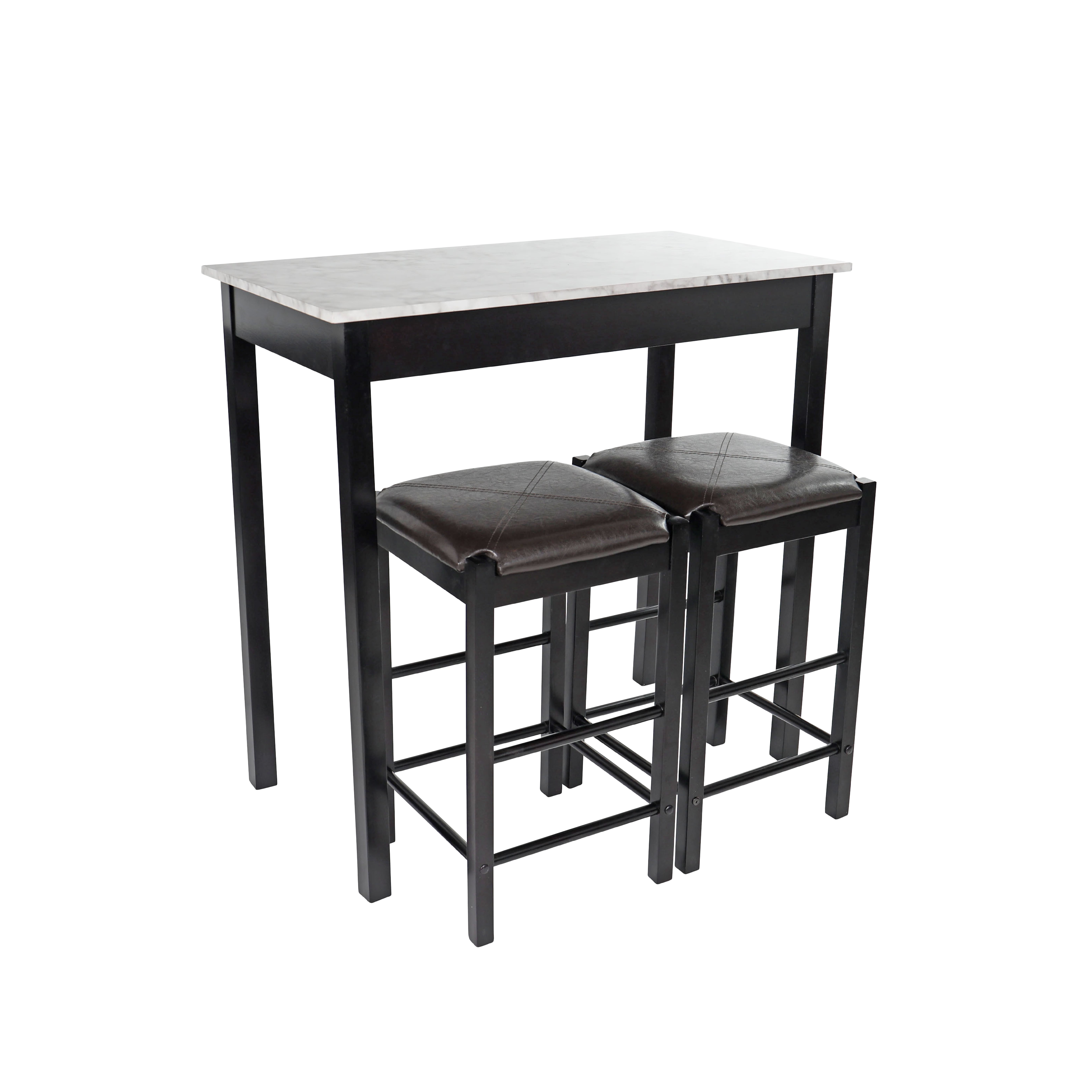 Pearington High Top Counter Height Bar and Pub Table Set with 2 Chairs ...