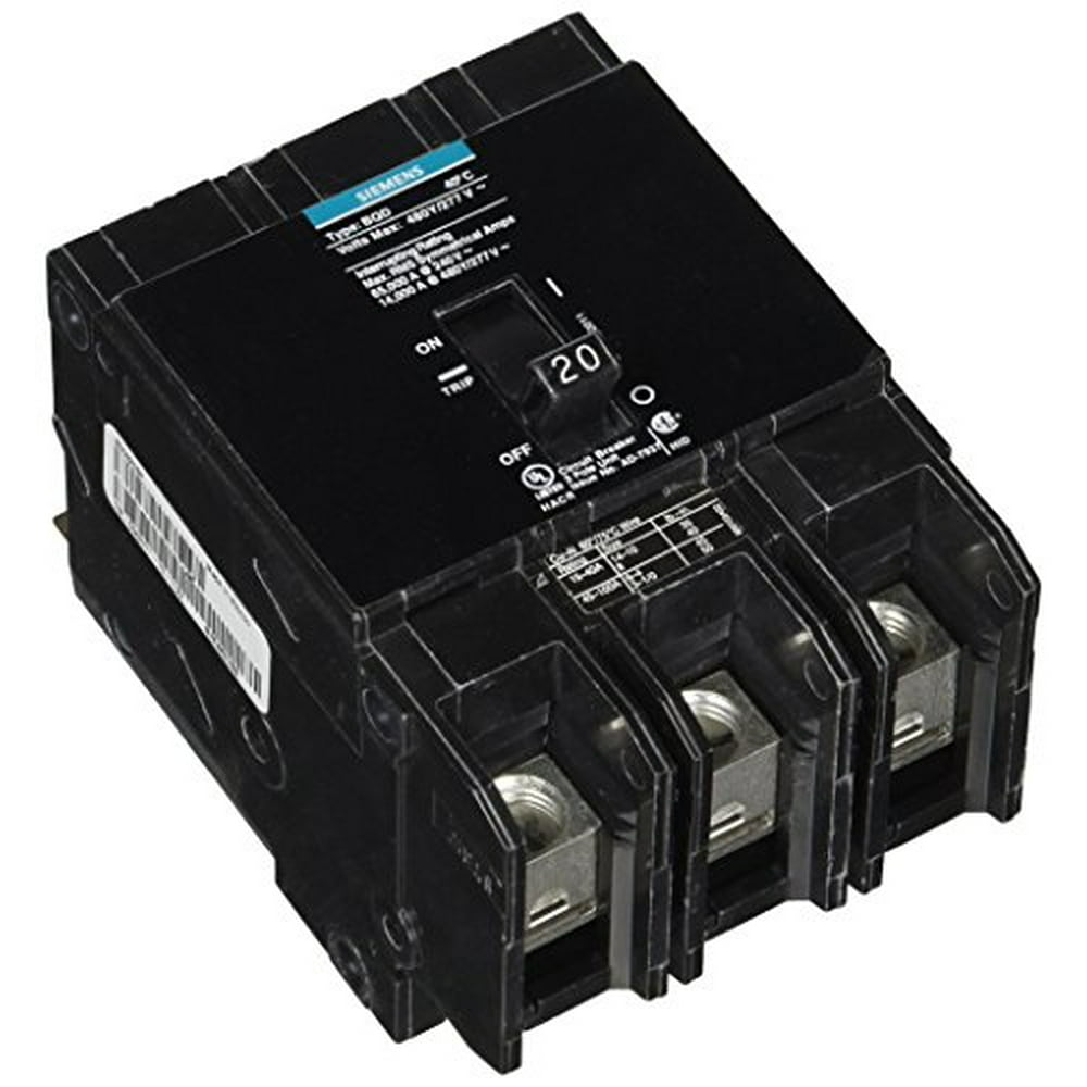 Siemens BQD320 3 Pole 20 Amp Circuit Breaker BQD - Walmart.com ...