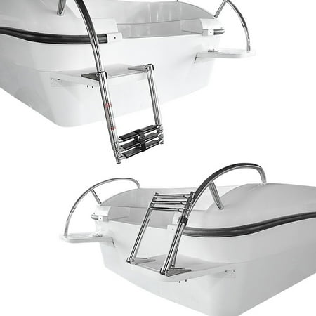 Boat Ladder Stainless Steel Telescoping Polished Tube Platform Under ...