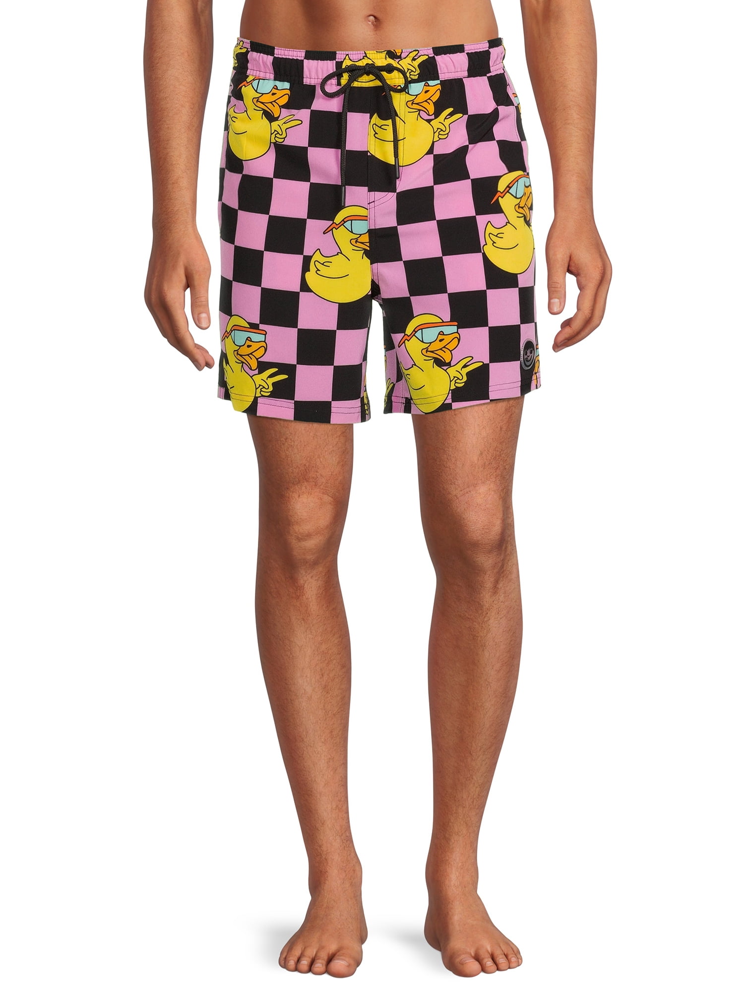 NEFF Men's Printed 7" Swim Trunks with Stretch - Walmart.com
