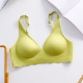 Hduncf Women's Ribbed Seamless Ribbed Wireless Bra Push Up Full ...