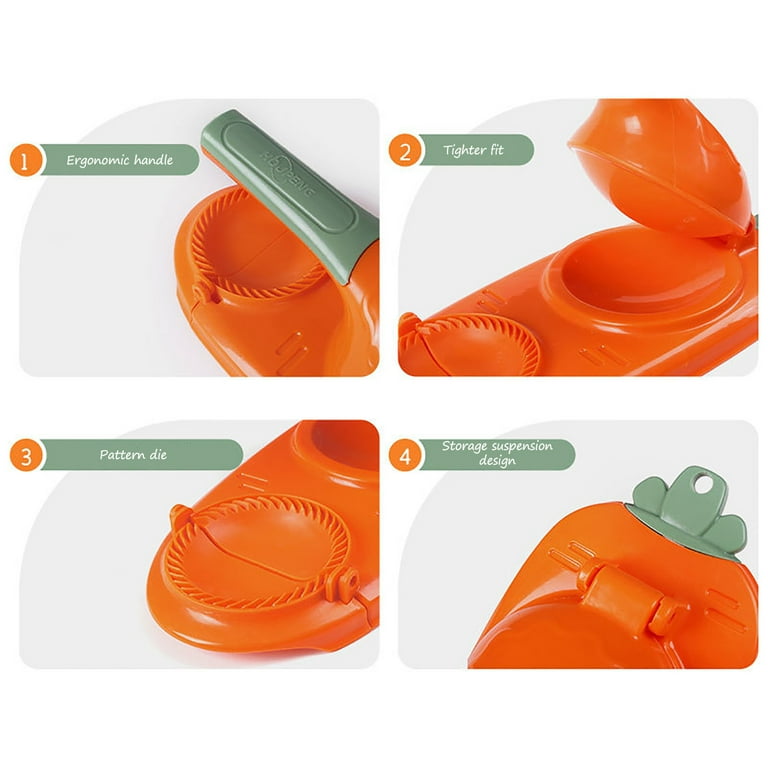 Wonton Maker Tool 2-in-1 Dumpling Maker Press - Empanada & Wonton Mold ...