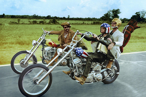 Easy Rider Peter Fonda Dennis Hopper cult 16x20 Poster on chopper bikes ...