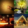200 LED Hanging Sphere String Lights, Battery Operated Starburst Lights ...