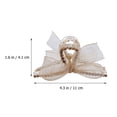 BESTYASH 2-Pack Multi-Color Hair Clips Set, Zinc Alloy Decorative Bow ...