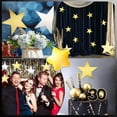 48Pcs 2 Colors Paper Glitter Star Wall Decoration Birthday Party ...