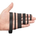 65Pcs Rubber Bands Assorted Sizes Black 6 sizes 1.5in 2in size 82 size ...