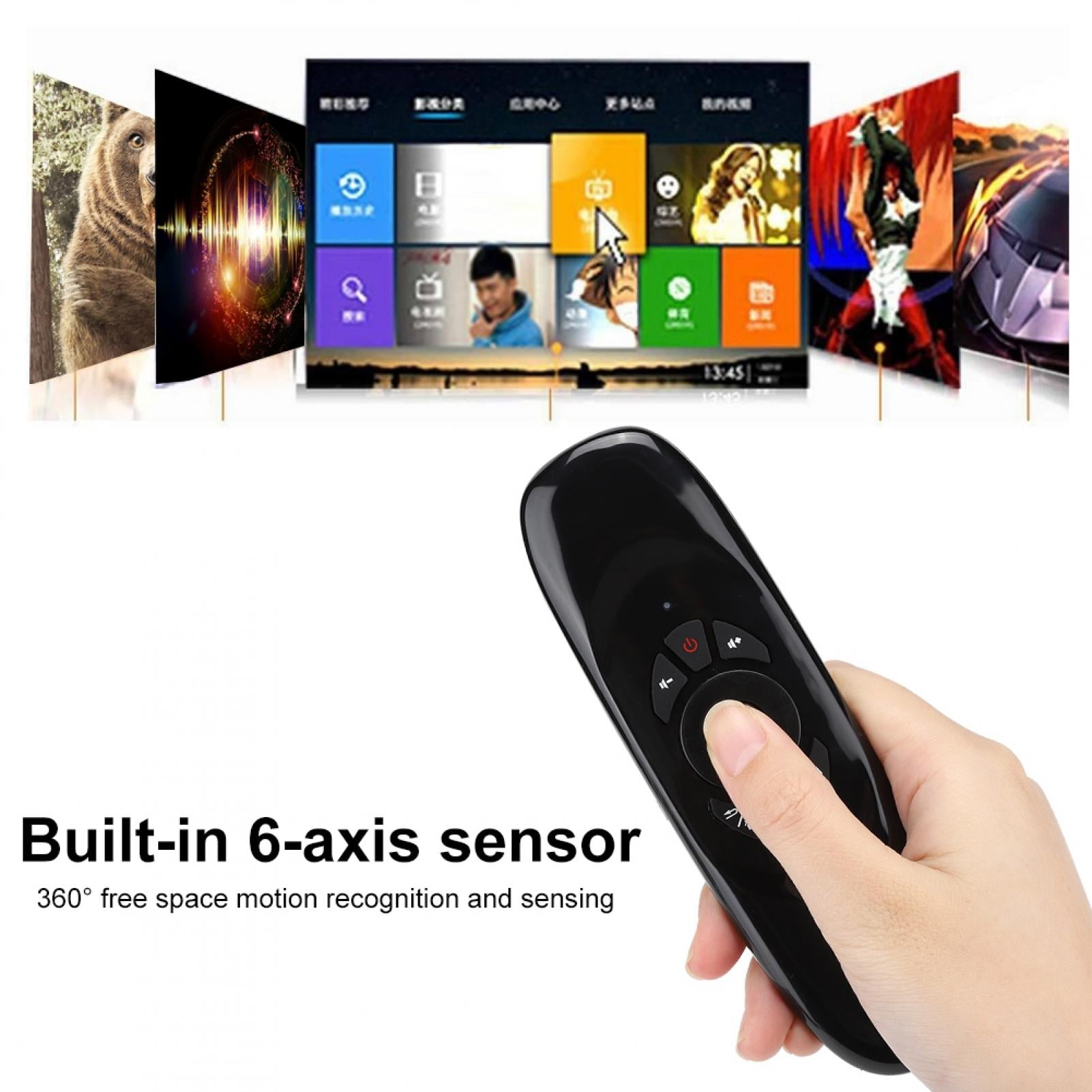 Air Mouse USB Remote Control, C120 USB 2.4G Wireless Flying Mouse ...