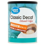 Great Value Classic Decaf Medium Roast Ground Coffee, 11.3 oz - Walmart.com