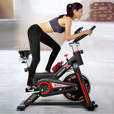 Costway Exercise Bicycle Indoor Bike Cycling Cardio Adjustable Gym Workout Fitness Home ...