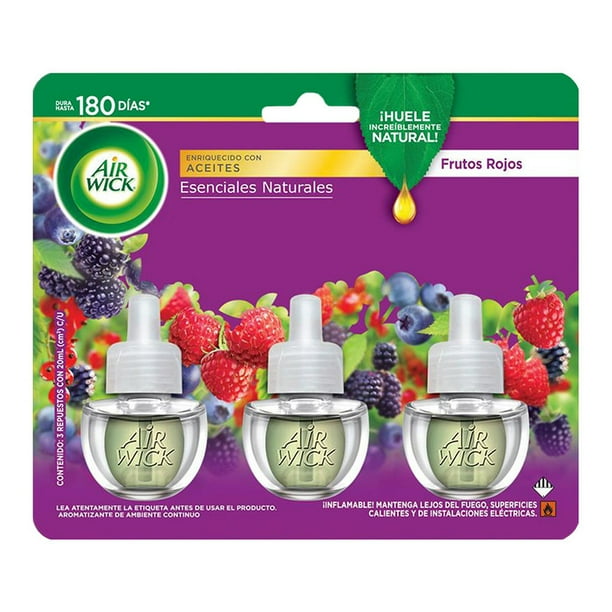 Aromatizante de ambiente Air Wick Frutos Rojos 3PK | Walmart en línea