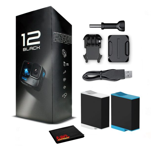 GoPro HERO 12 (HERO12) Black - Waterproof Action Camera With 5.3K Ultra ...