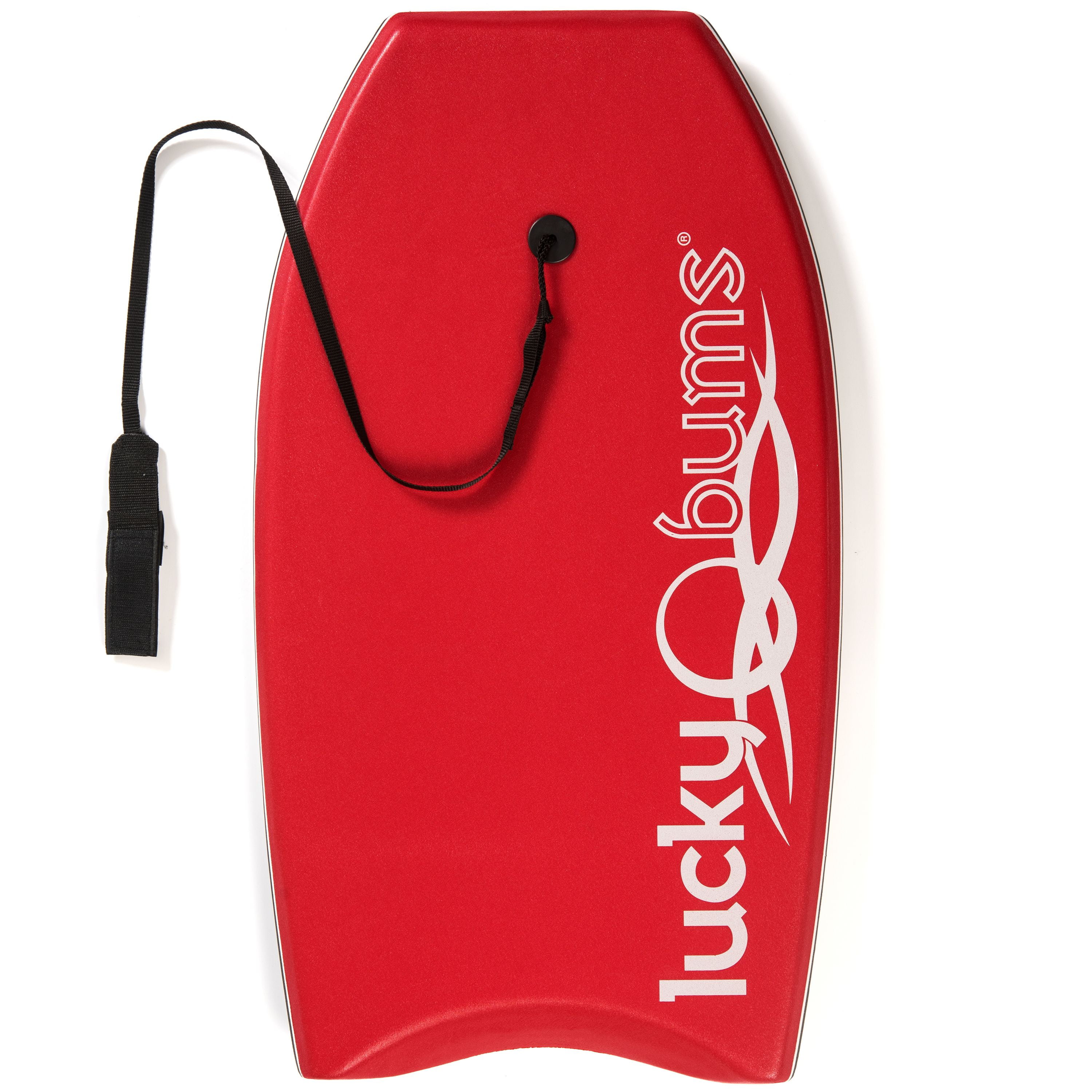 Body Board by Lucky Bums with EPS Core Slick Bottom and Leash for Kids ...