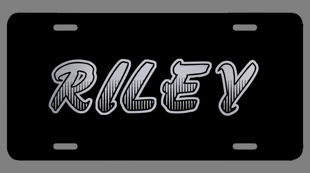 Riley Name Etched Style License Plate Tag Vanity Novelty Metal | Etched ...