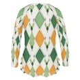 BZSMCE Swimwear Cute Simple St Patricks Checked Pattern For Long Sleeve ...
