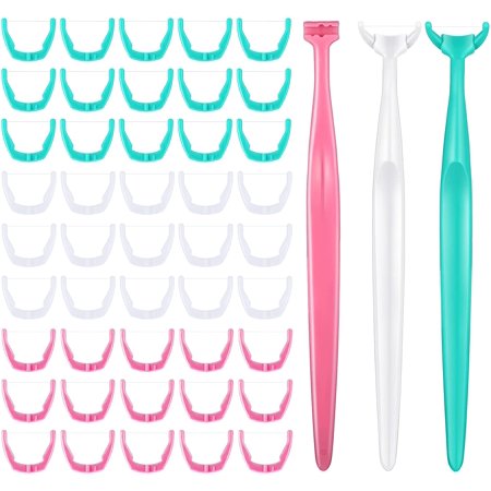 3 Pieces Reusable Dental Floss Holder Handle with 300 Pieces Refill ...