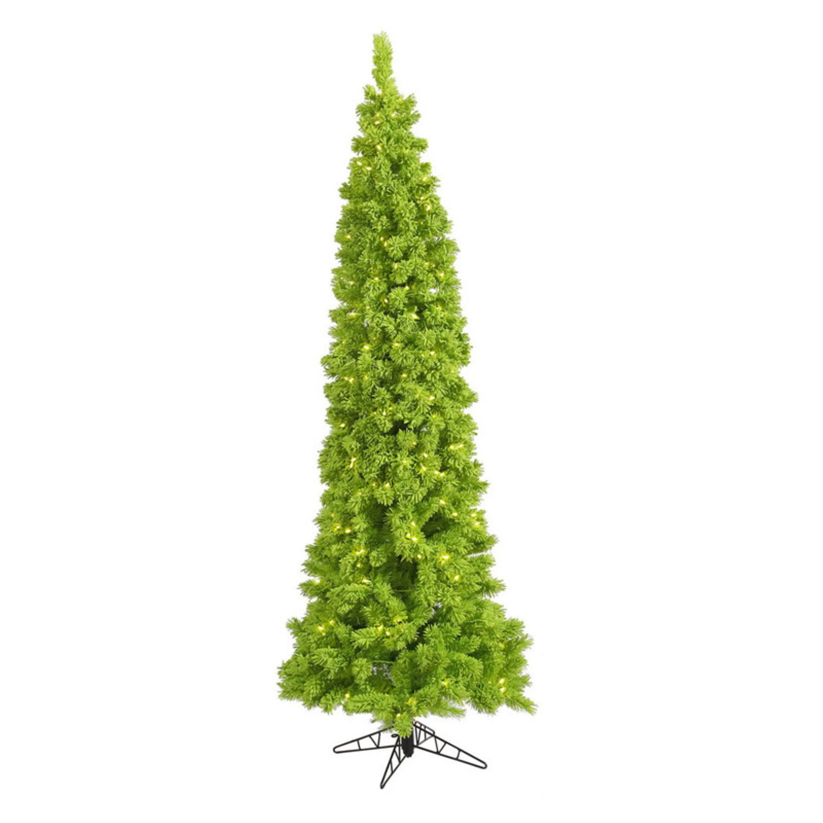 Vickerman Flocked Lime Pine Christmas Tree - Walmart.com