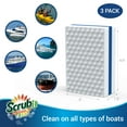SCRUBIT Boat Cleaner Sponge Set, Scuff Eraser Pads for Tough Dirt ...