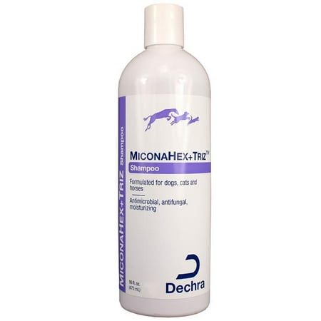 Dechra 192959807547 MiconaHex Triz Shampoo for Cats & Dogs, 16 oz ...