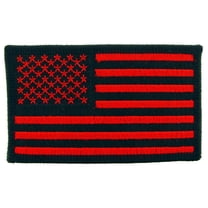 American Flag Patch Red & Black 3" - Walmart.com