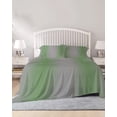 Full Size Grey Sage Sheet Sets Green Gradient Modern Ombre Art Soft ...