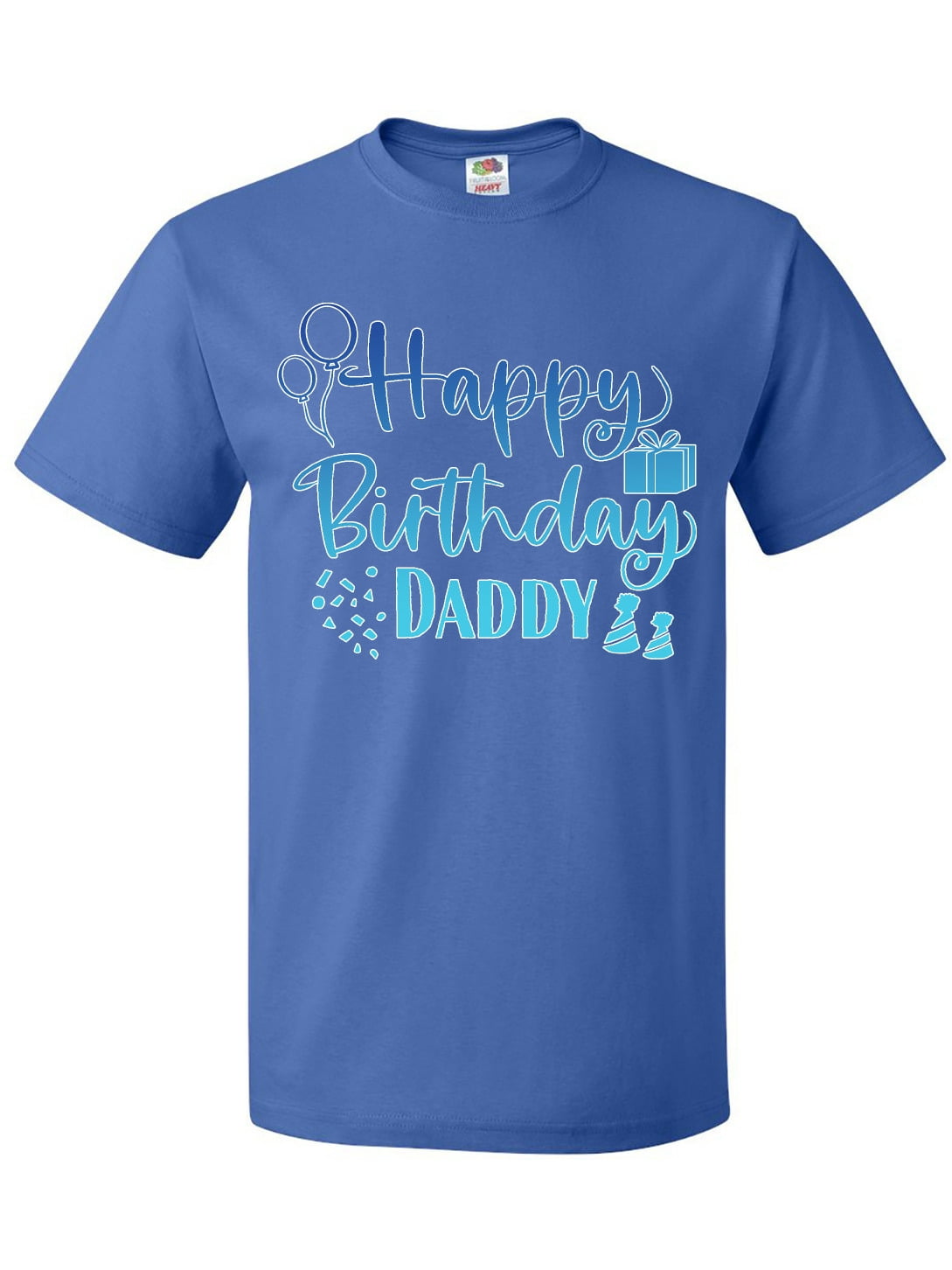 Inktastic Blue Happy Birthday Daddy T-Shirt - Walmart.com