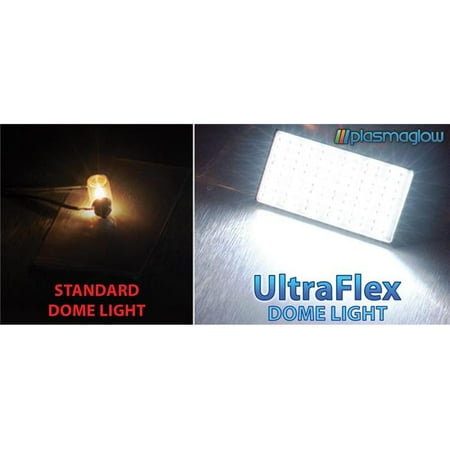 PlasmaGlow 10535 UltraFlex LED Dome Light - 3-4in. x 1 .50in. - WHITE ...