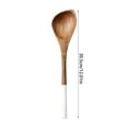 Acacia Wood Spatula and Soup Ladle Set, Natural Acacia Hardwood Kitchen ...