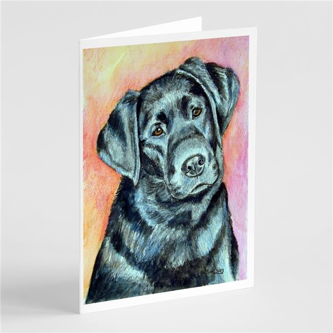 Black Labrador Greeting Cards & Envelopes - Pack of 8 - Walmart.com