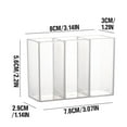 Wall Mounted Cosmetic Organizer Box | 3-Section Non-Punching Adhesive ...