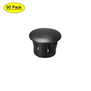 5pcs Mounting 25mm x 11mm Black Nylon Round Snap Panel Locking Hole ...