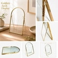 Gold Arch Picture Frame, Metal & Glass, 6x4 in, Modern Minimalist ...