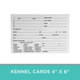 Kennel Cards 4" x 6" - Perfect for Grooming Salons Animal Shelters Vet ...