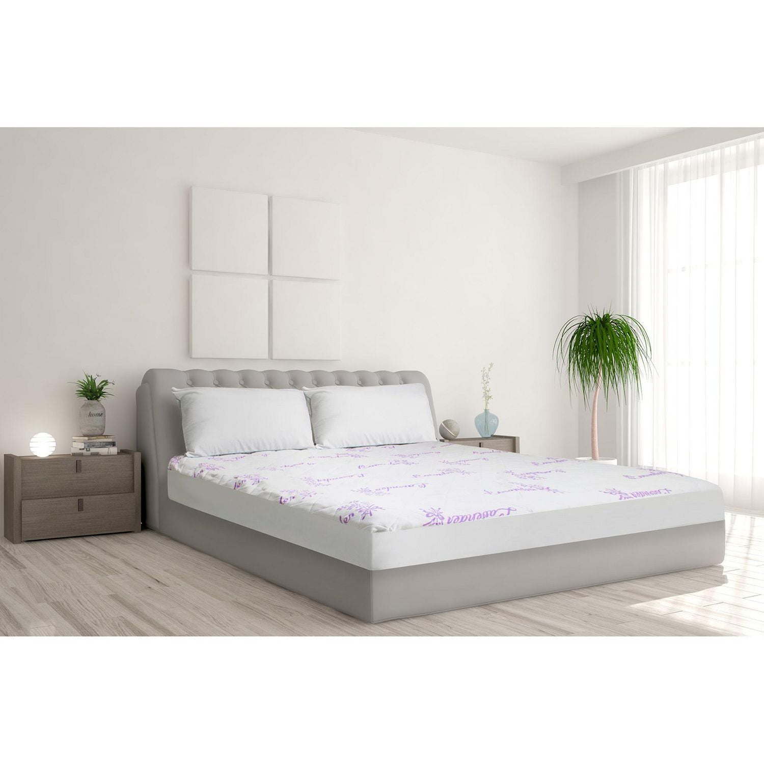 Click here for Safdie & Co. Mattress Protector Knitted Lavender T... prices