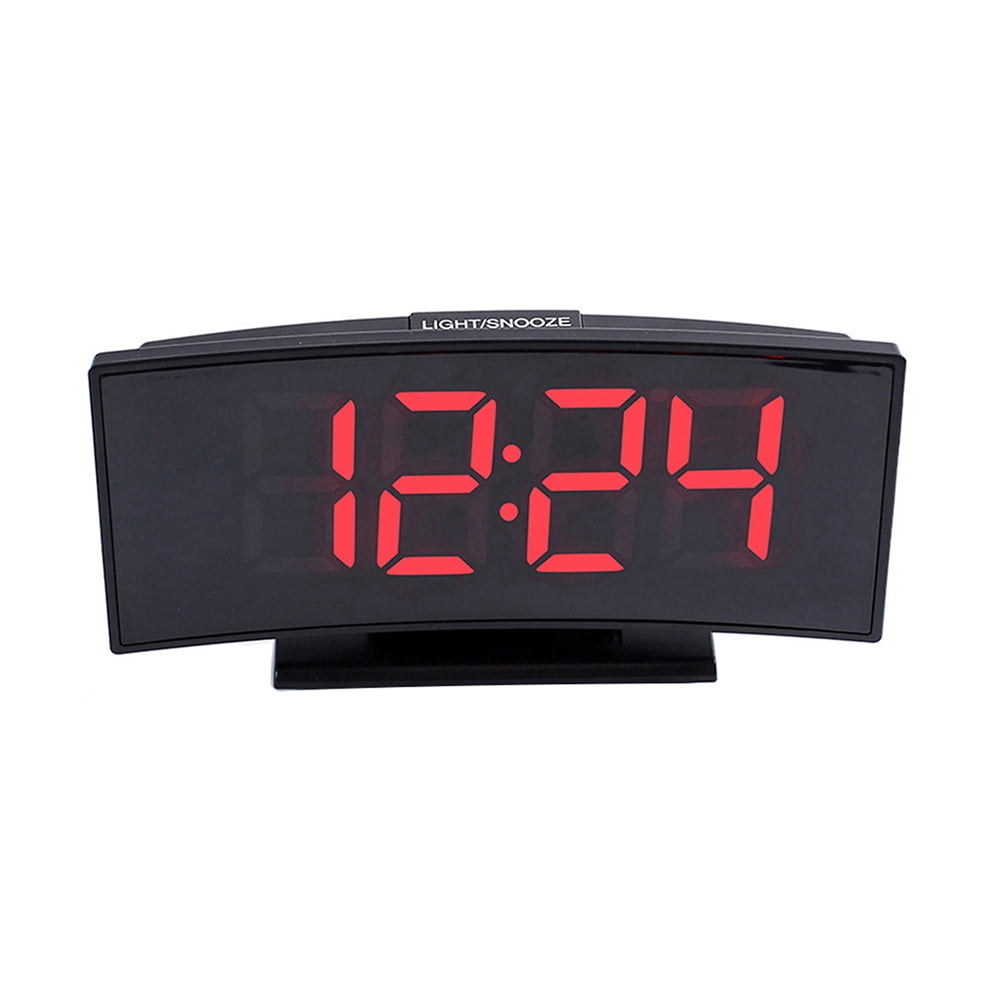 Digital LED Alarm Clock with Big Screen and Temperature Display - USB ...