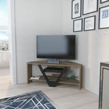 Karin Modern Wood TV Stand for 45 inch TV- Walnut Black - Walmart.com