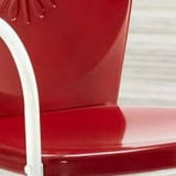 Mainstays Retro C-Spring Outdoor Red Rocking Chair - Walmart.com