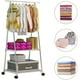 Triangle Garment Rack, Rolling Garment Rack, 2-Tier Clothes Rack ...