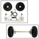 Motor Genic 29" Rear Axle Assembly Complete Wheel Hub Kit for Go Kart ...