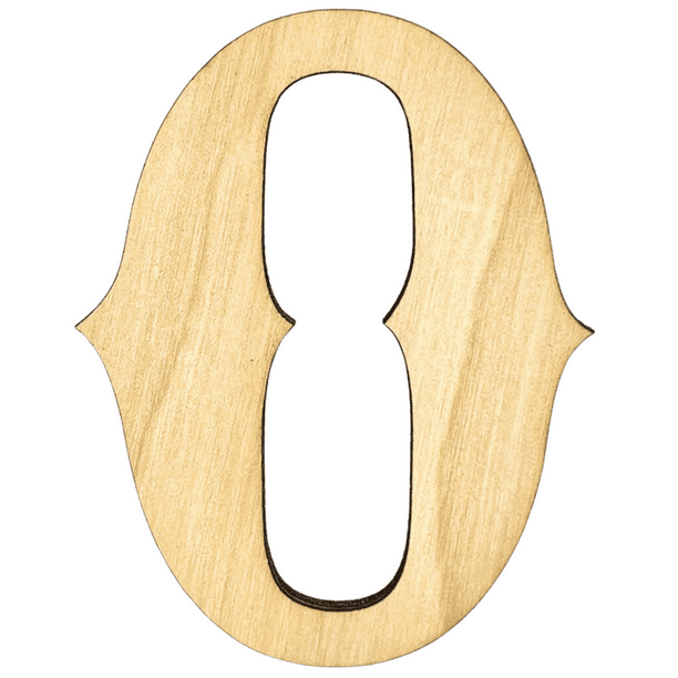 Krafty Supply 6" Tall Birch Plywood Letter O |1/4" Thick | Western ...