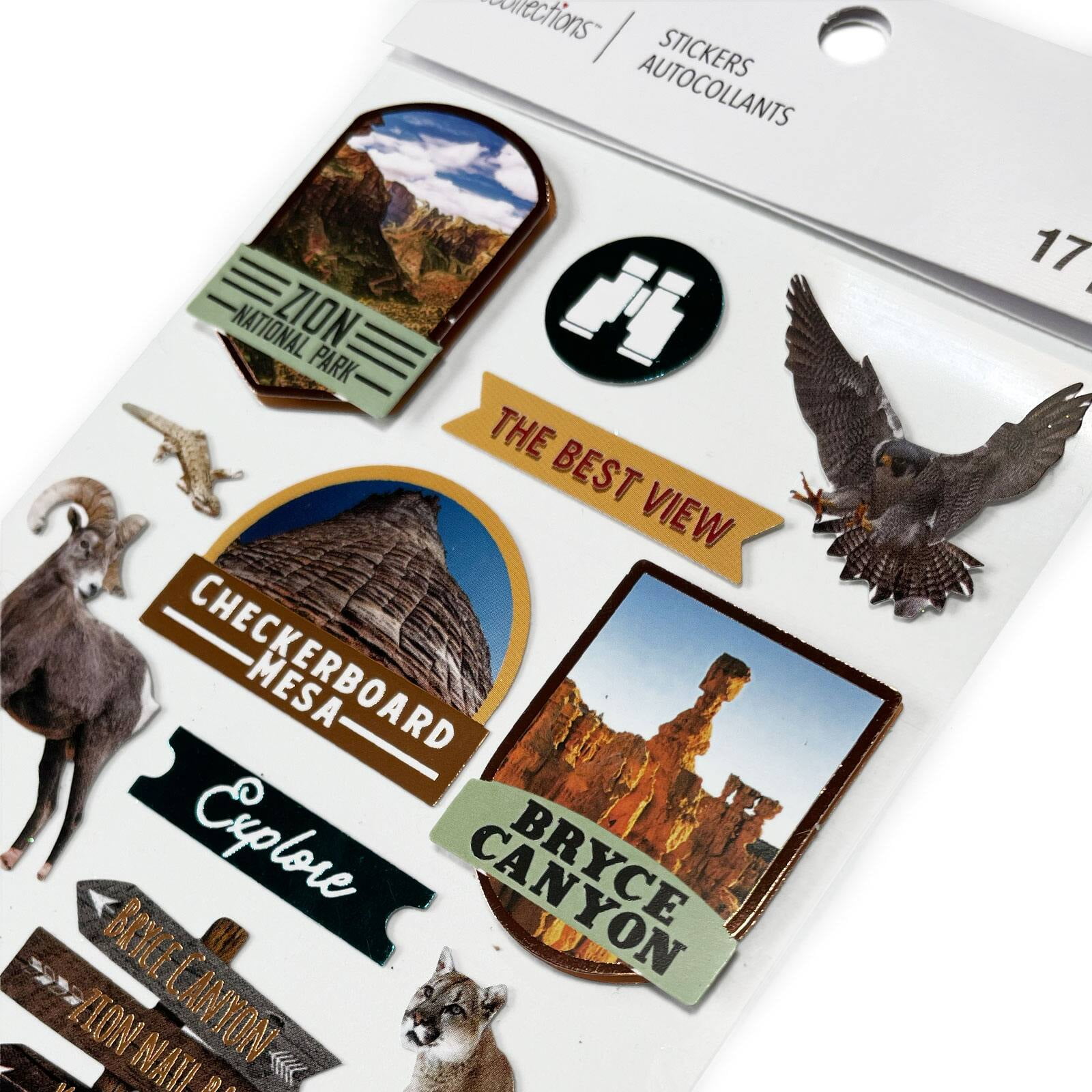 Buy 12 Pack: National Parks Dimensional Stickers by Recollections ...