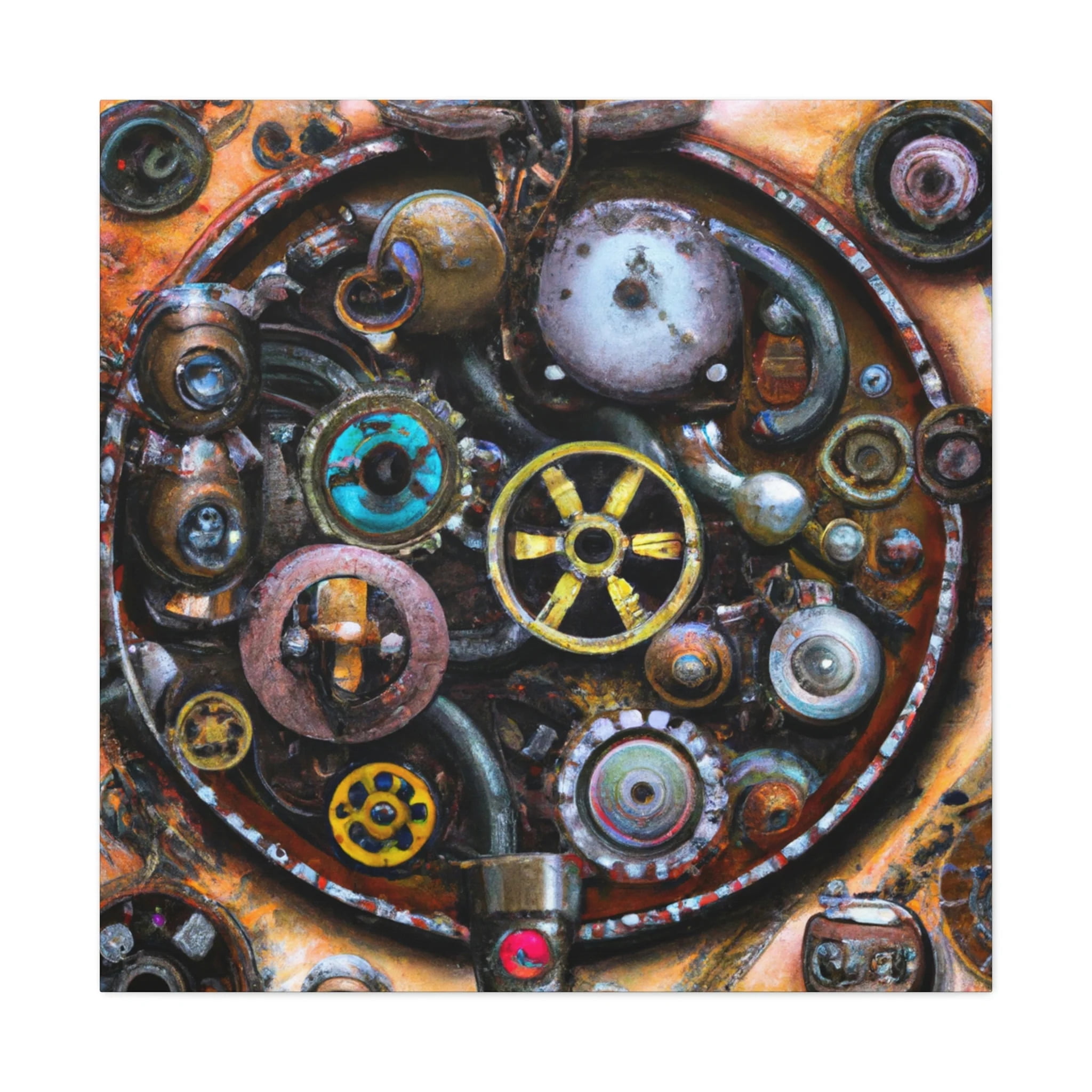 Aged Clockwork Fantasy - Canvas - Walmart.com