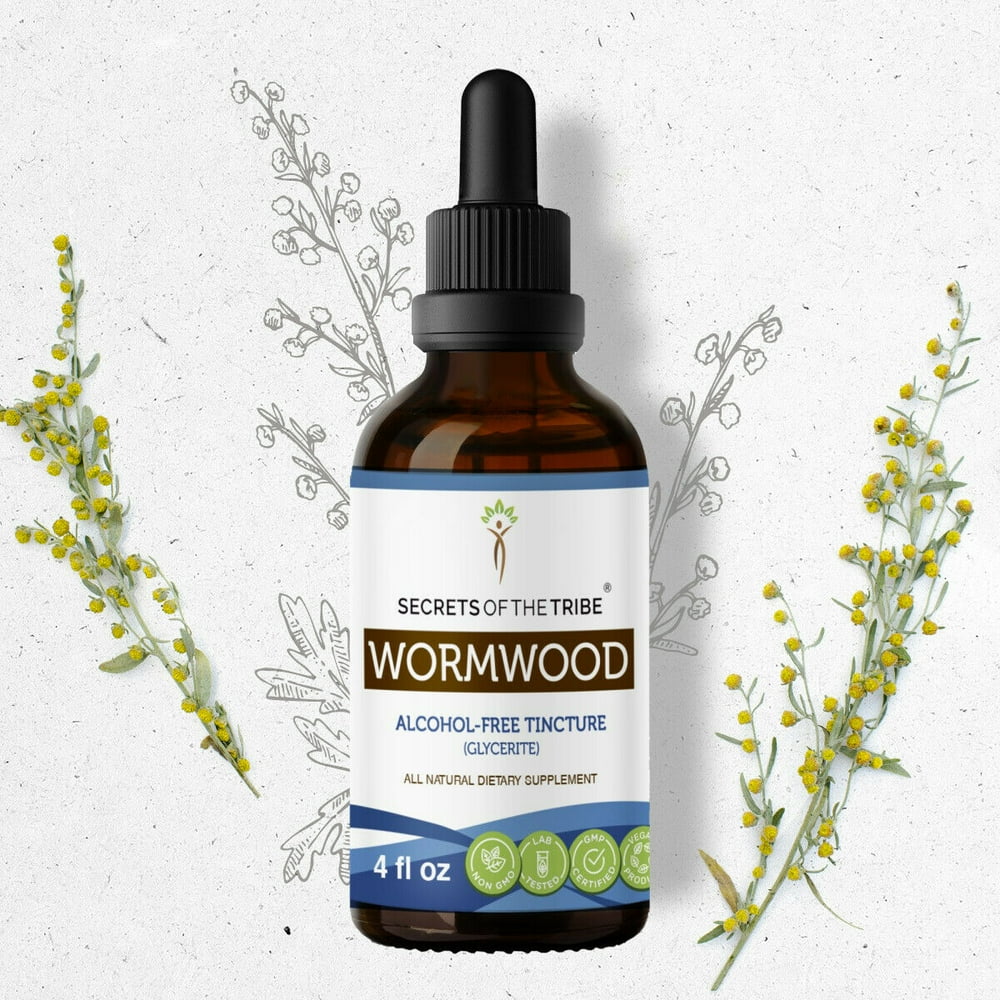 Wormwood Tincture Alcohol-FREE Extract, Organic Artemisia absinthium ...