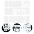Toyandona Craft Stencil Template Journal Stencils Assorted Color 18Pcs ...