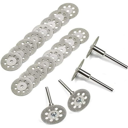 YDJKET Diamond Cutting Disc, 22Pcs mm Diamond Mini Cutting Discs with 4 ...