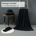 Jessy Home 12 Pack Black Washcloths for Bathroom 13x13 Inch Ultra Soft ...