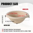 13cm/5inch Mini Sourdough Banneton Round Pulp Bread Proofing Basket Set ...