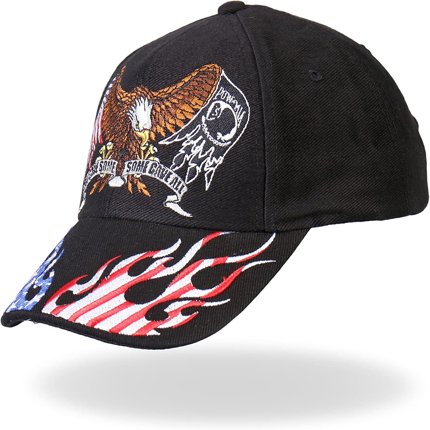 Hot Leathers Ball Cap Some Gave All Black - Walmart.com