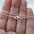 Sterling Silver BALL BEAD Chain 1.5mm Necklace 925 16", 18", 20", 22 ...